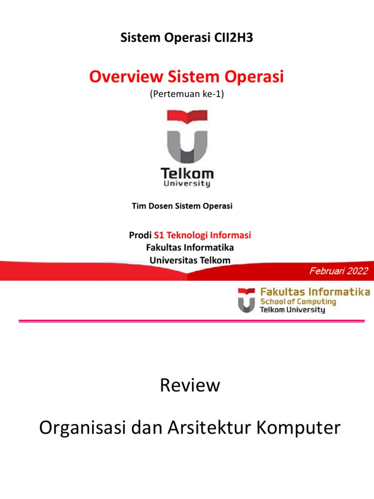 Pert-01 Ch02 Konsep Sistem Operasi (2022-0222) - MBH | PDF