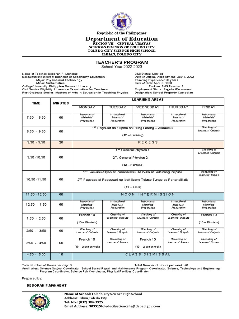 Teachers Program | Download Free PDF | Teachers