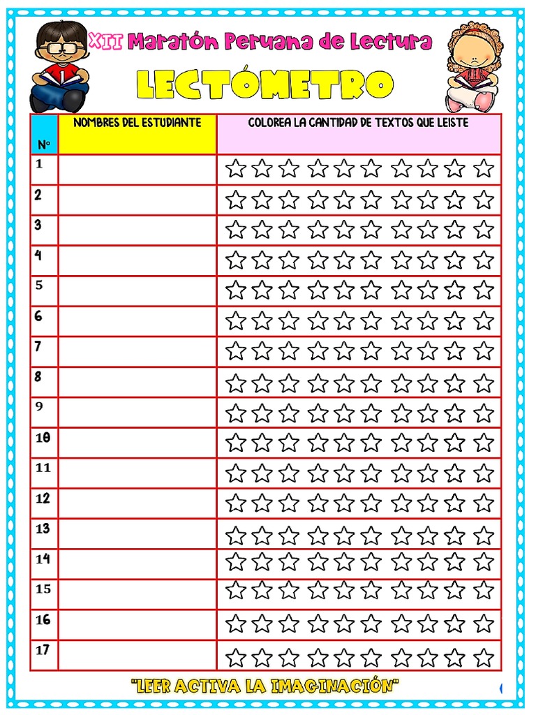 Maratón de La Lectura - Lectómetro | PDF