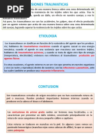 Contusiones y Hematomas: Tipos y Manejo | PDF | Coagulación | Lesión