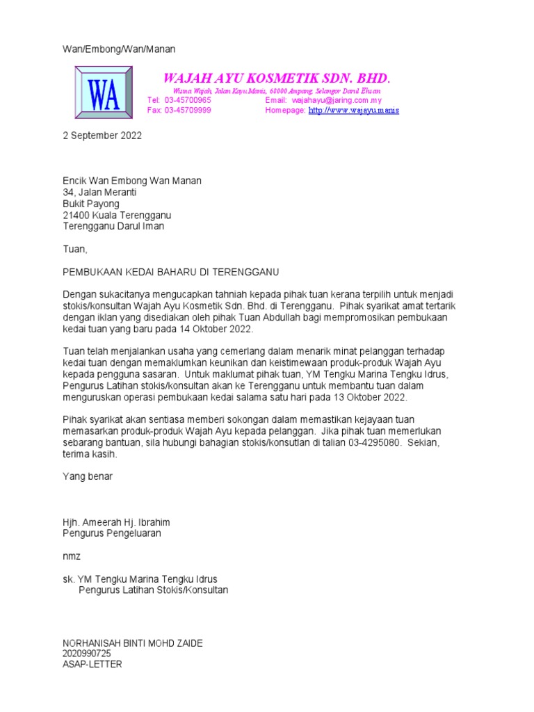 Asap Job4 Letter | PDF