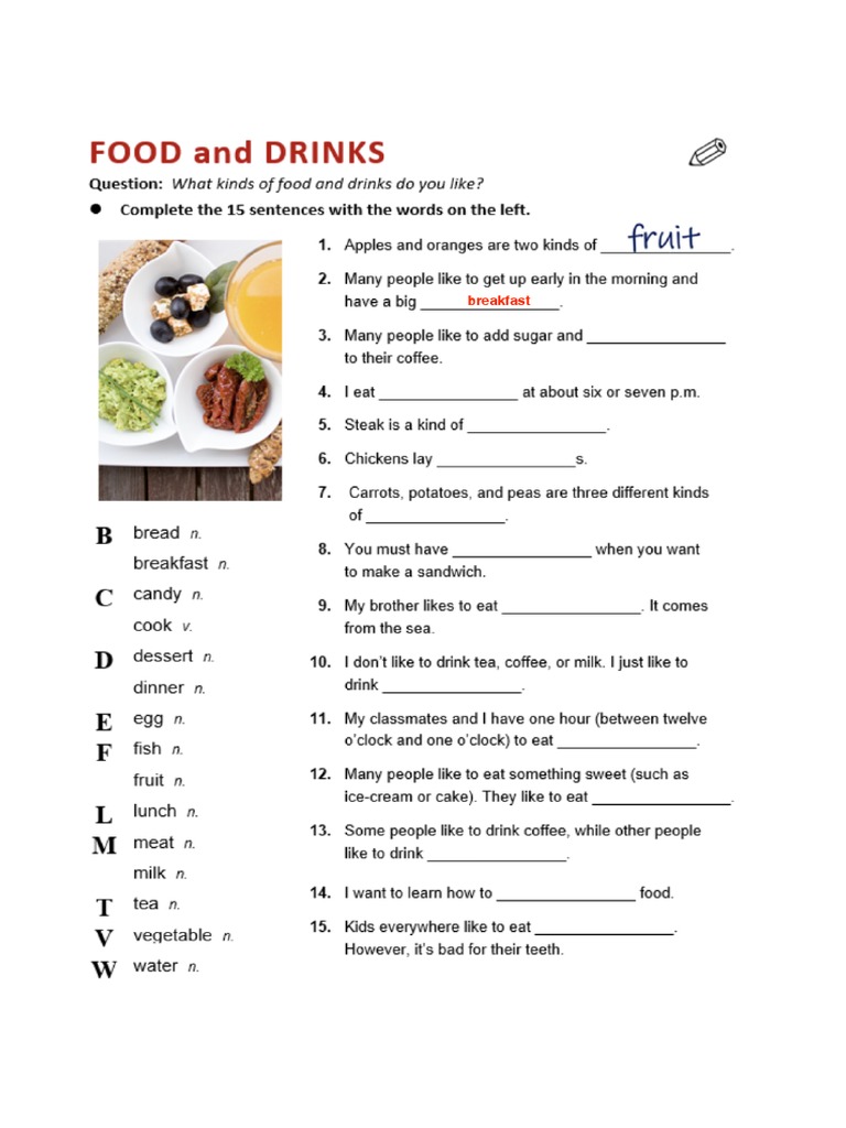 Food and Drinks | PDF