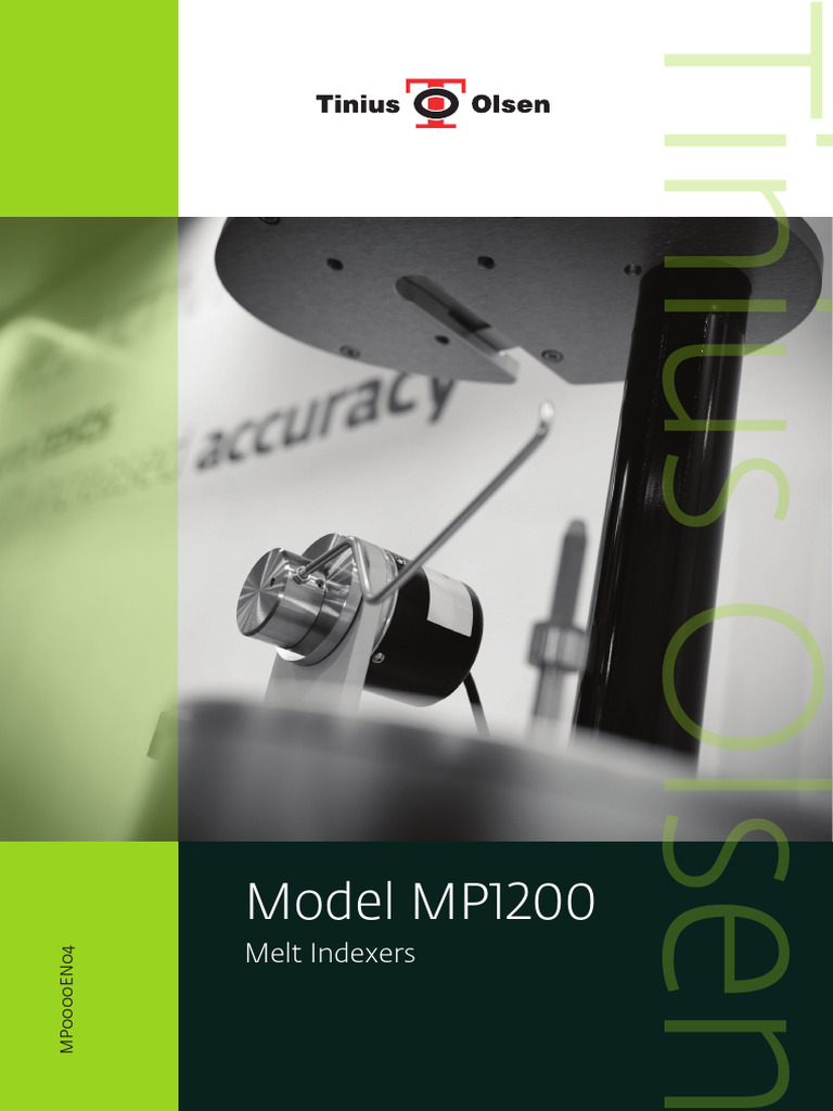 MI Tinius Olsen MP1200 Manual 2 | PDF | Computing | Manufactured Goods