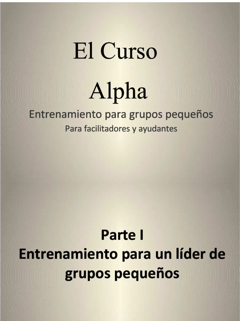 El-Curso-Alpha 2 | PDF