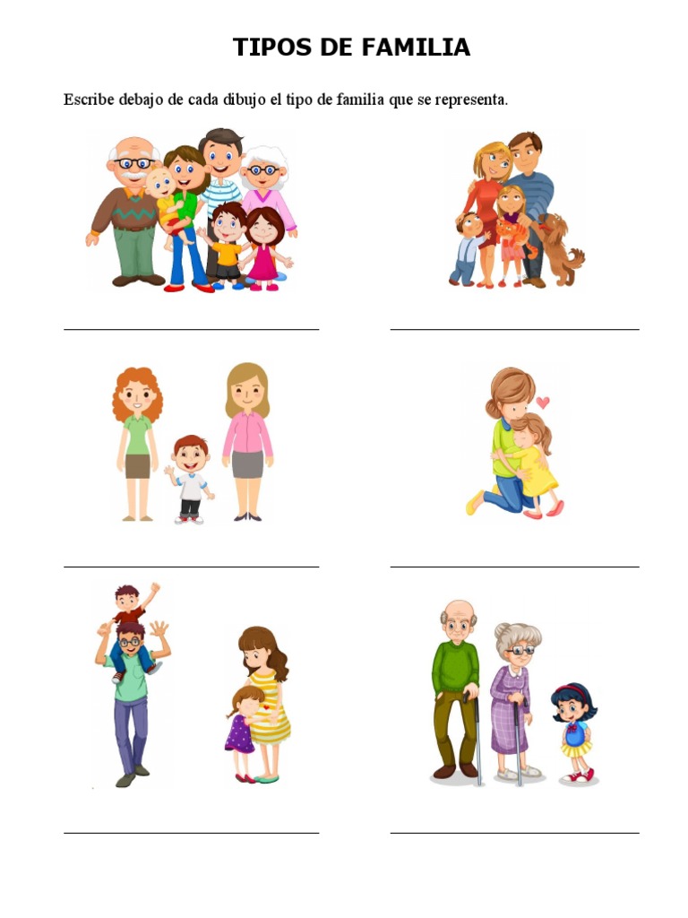 Tipos de Familia Anexos Nem Semana 3 Segundo Grado Xochitl Cruz | PDF