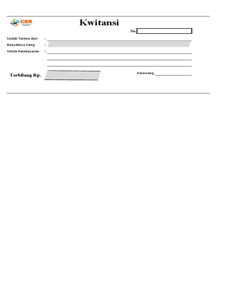 Kwitansi CSR | PDF