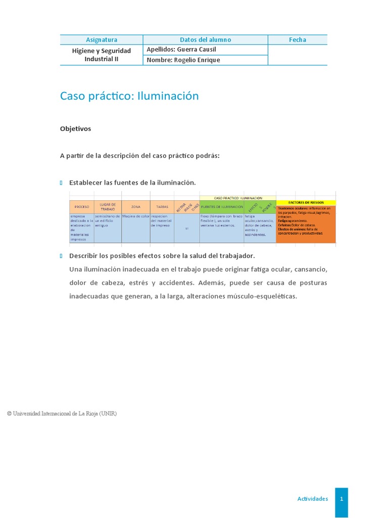 Caso Practico Iluminación | PDF | Verde | Color