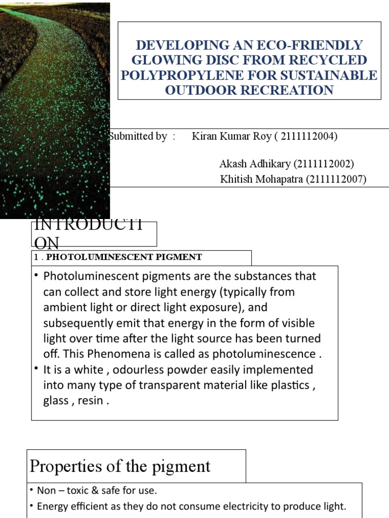 Glowing Eco Disc | PDF | Road | Recycling