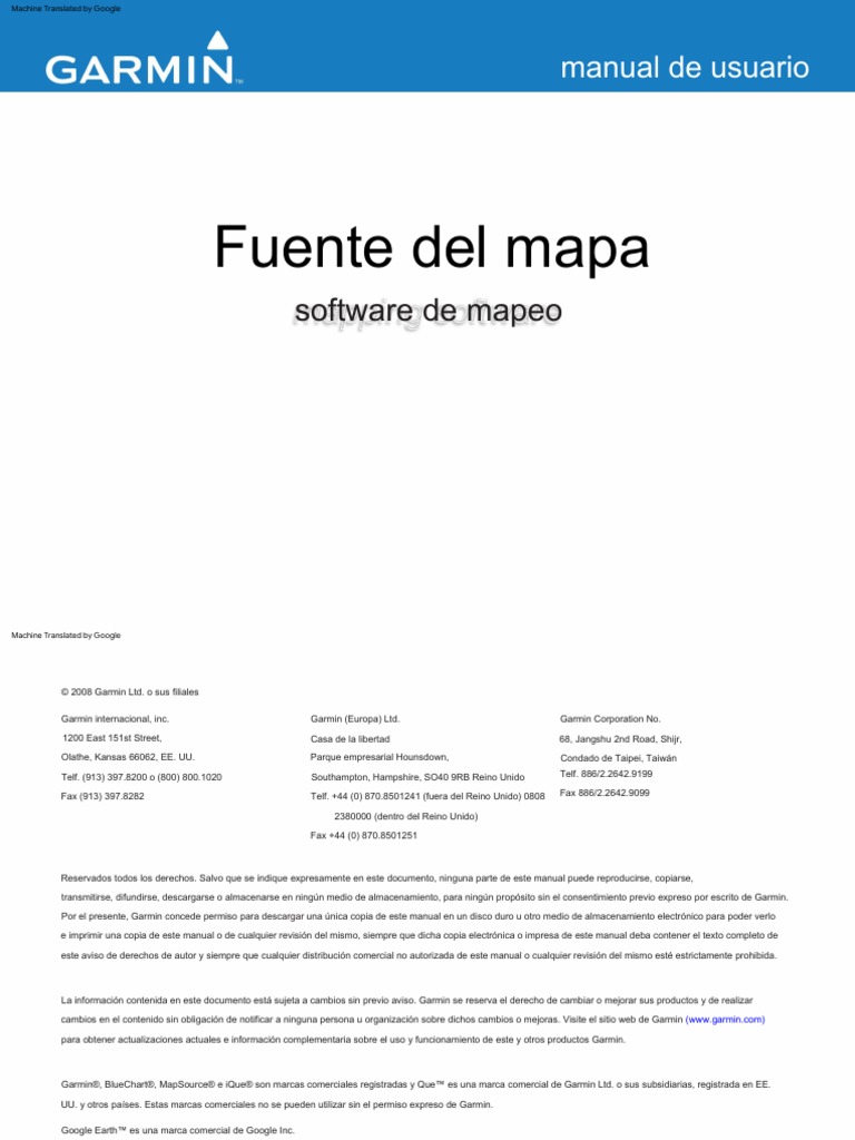 Mapsource Manual | PDF