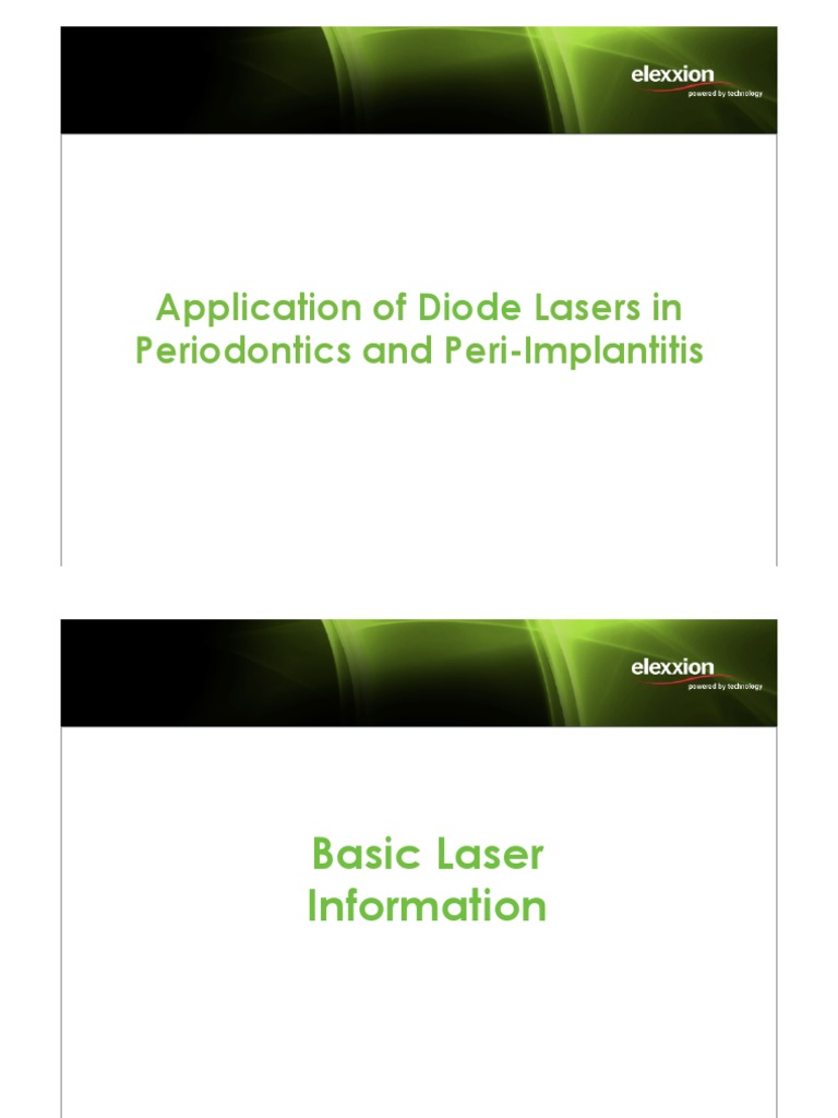 Diode Lasers in Periodontal Treatment | PDF | Periodontology | Laser