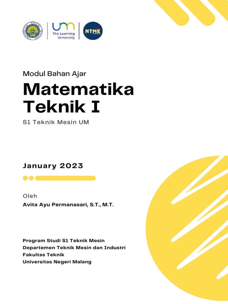 Modul Matematika Teknik 1 | PDF