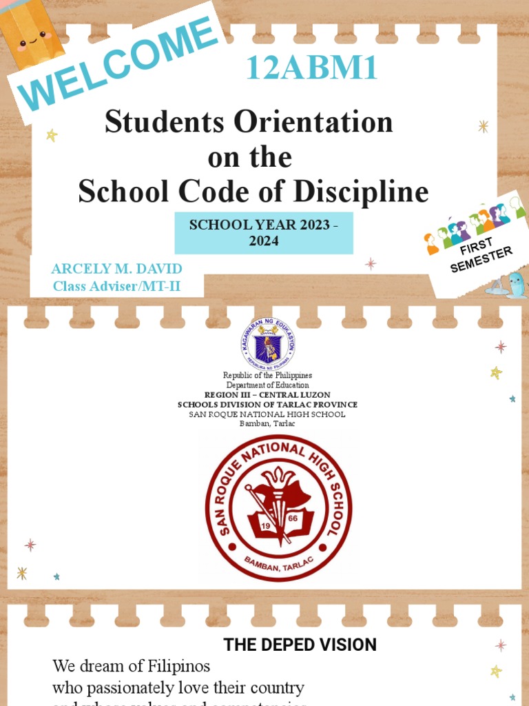 Students Orientation | PDF | Schools | Teachers