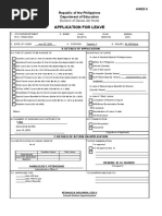 CS Form No. 6 Revised 2020 Application For Leave | PDF | Physician ...