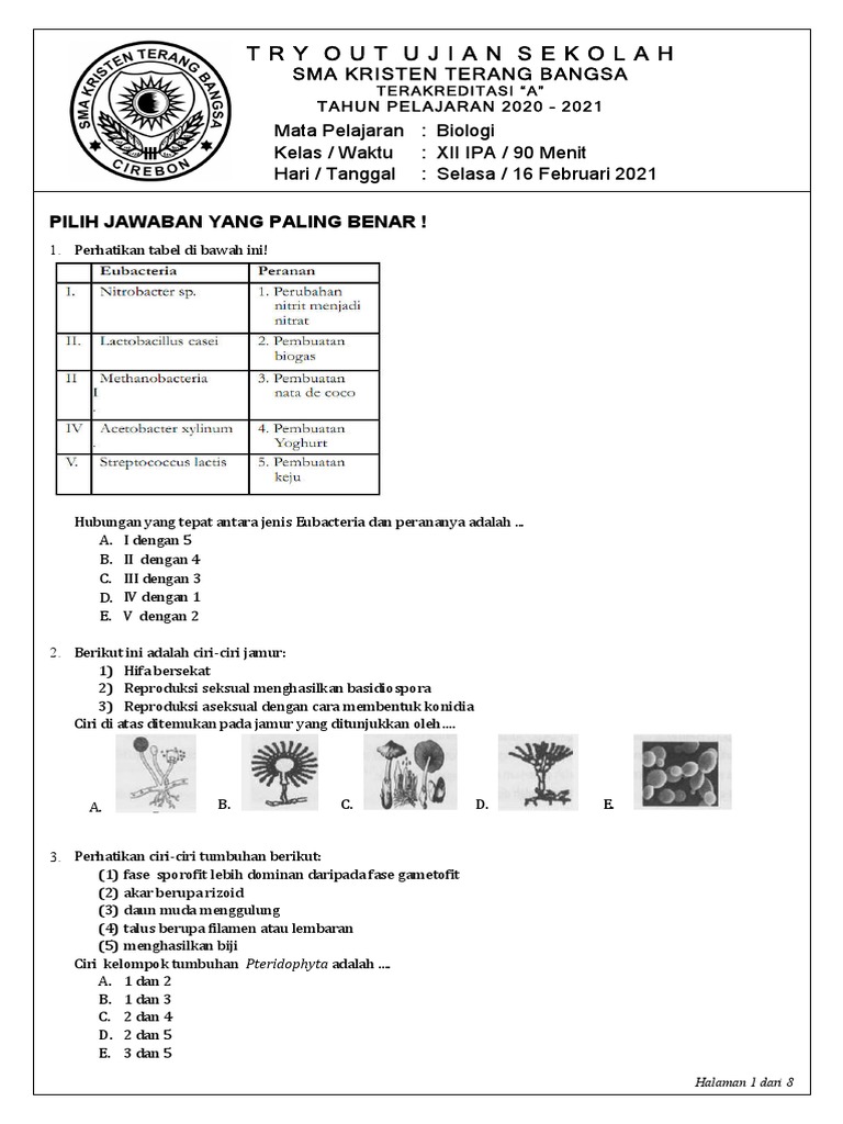 2021 To Us h2-2 Biologi Xii-Ipa | PDF