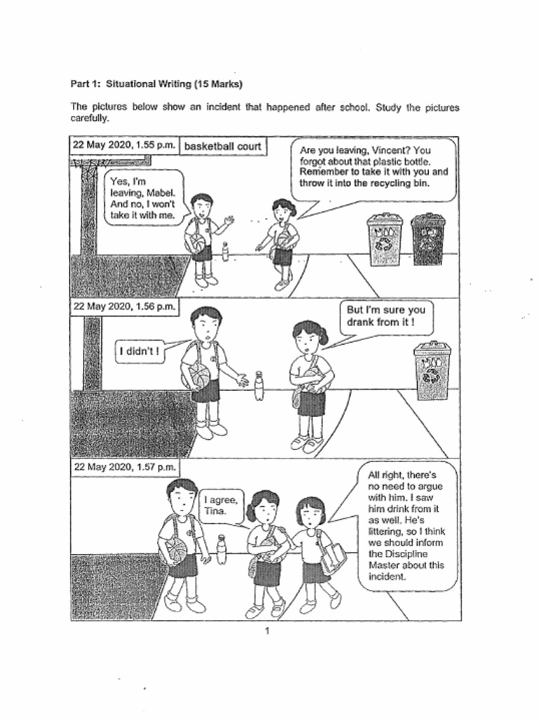 Writing PSLE 3 | PDF