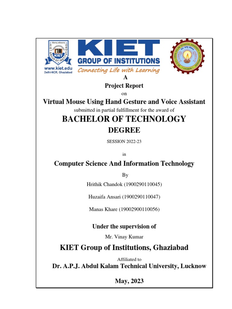 Final Report | PDF | Python (Programming Language) | Computer Vision