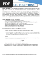 Grade 11 1st Quarter Module 4 Representing Real Life Situations Using Rational Functions | PDF ...
