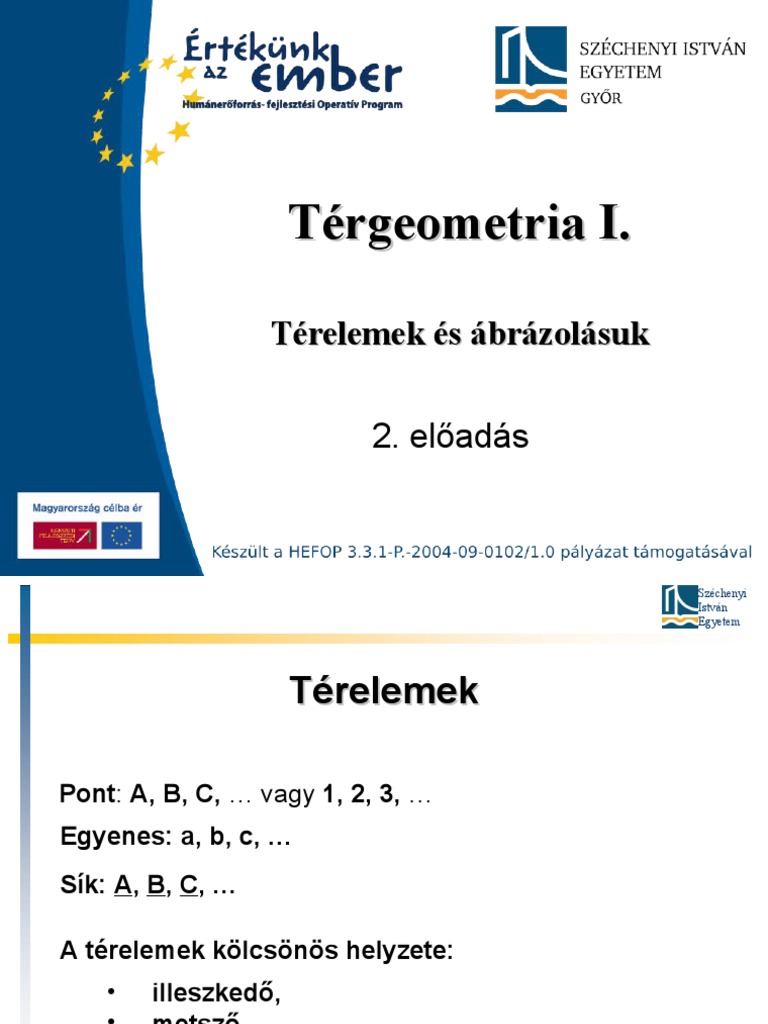 02 Térgeometria-I | PDF