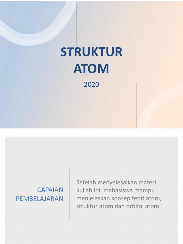 03 Modul - Struktur Atom | PDF | Metode & Bahan Ajar | Sains & Matematika