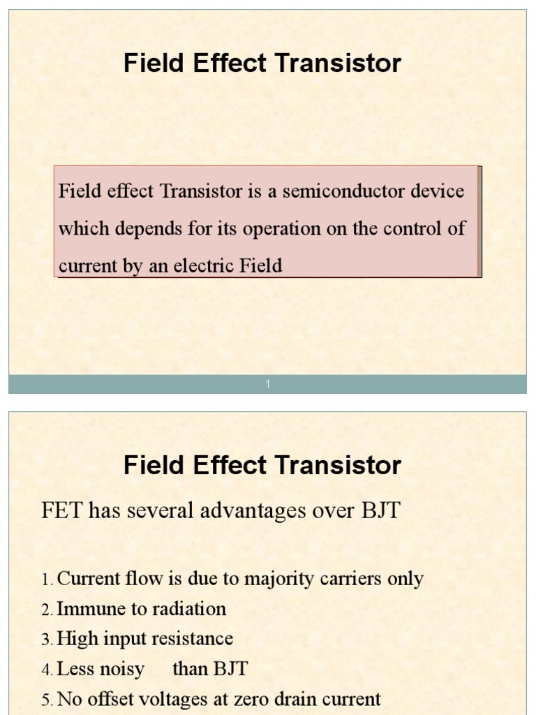 Field Effect Transistor | PDF | Field Effect Transistor | Mosfet