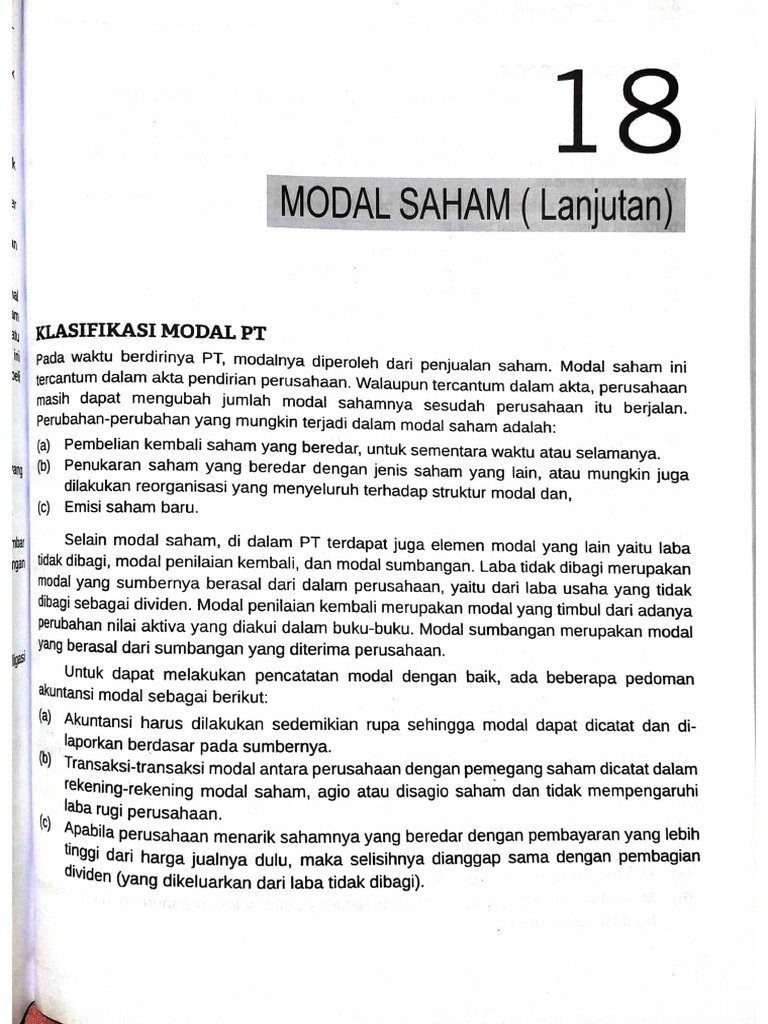 Modal Saham Lanjutan | PDF