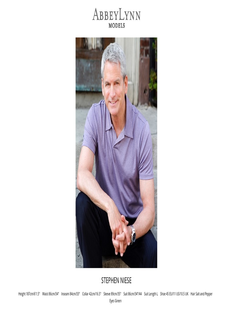 Stephen Niese: Profile and Measurements | PDF | Home & Garden | Wellness