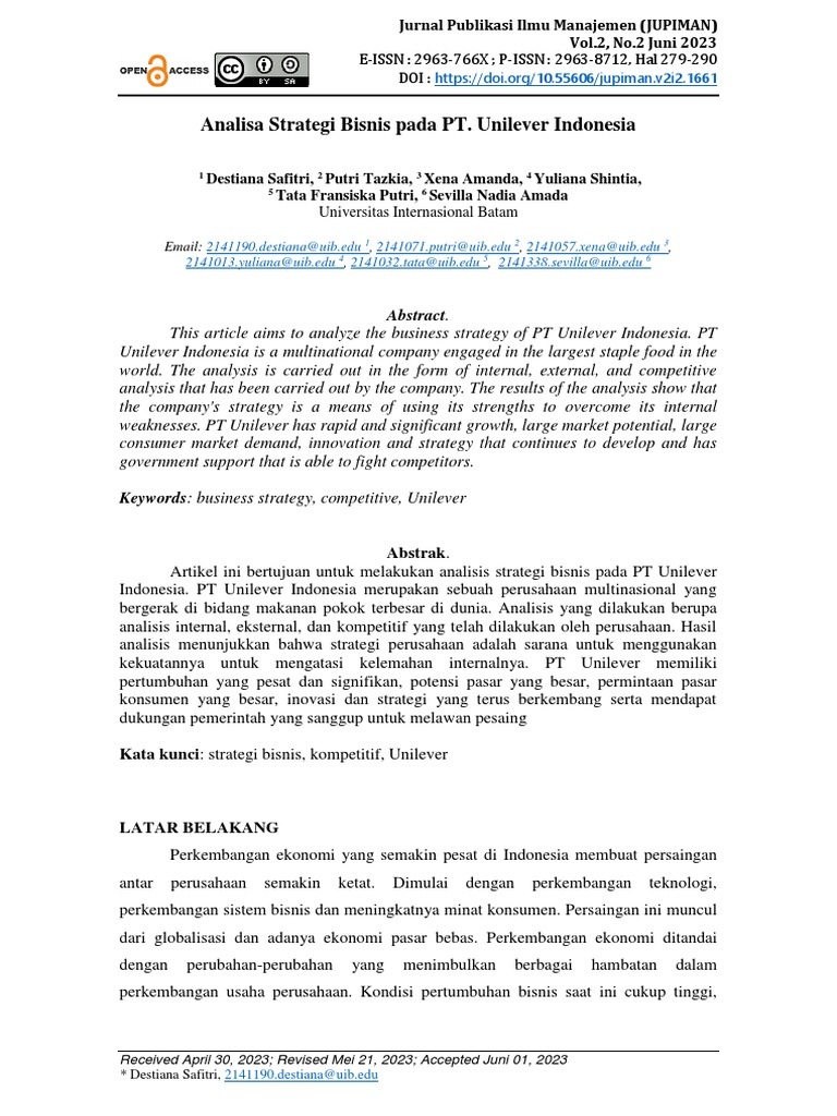 JUPIMAN - VOLUME 2, NO. 2, JUNI 2023 Halaman 279-290 | PDF