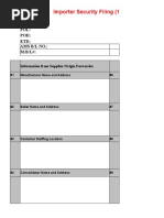 Isf Form-Template | PDF