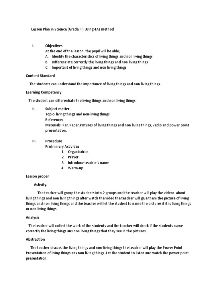 LP Living Things | PDF