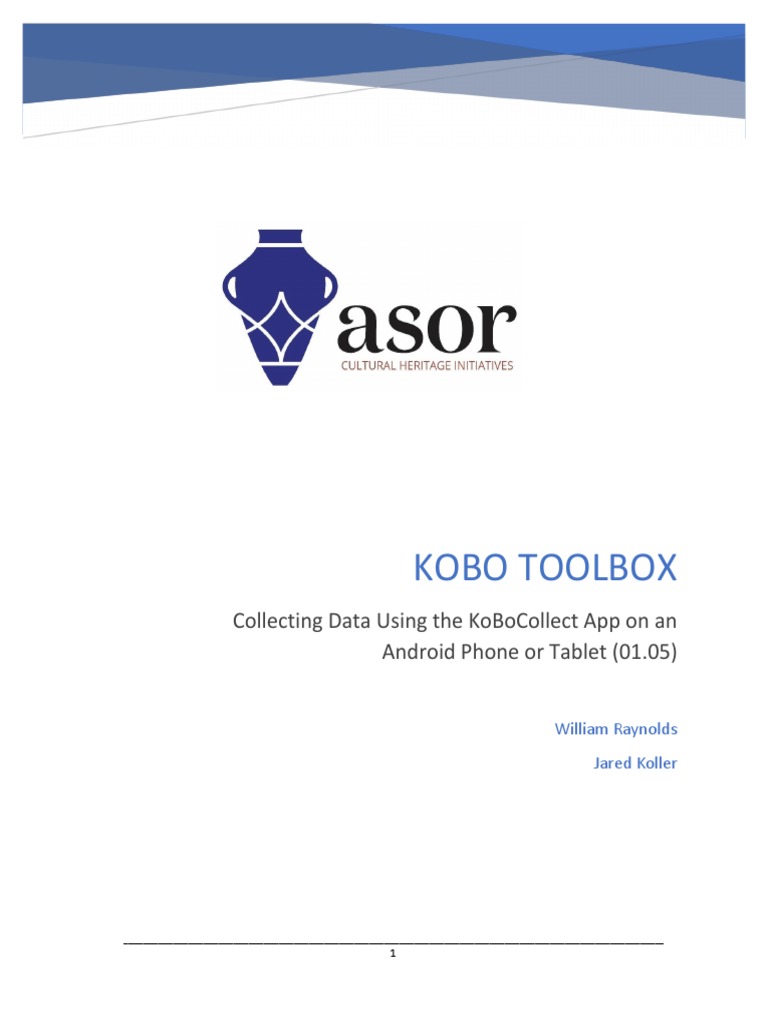 ASOR - Tutorial - 01 05 - KoBo Collect Data App | PDF | Mobile App ...