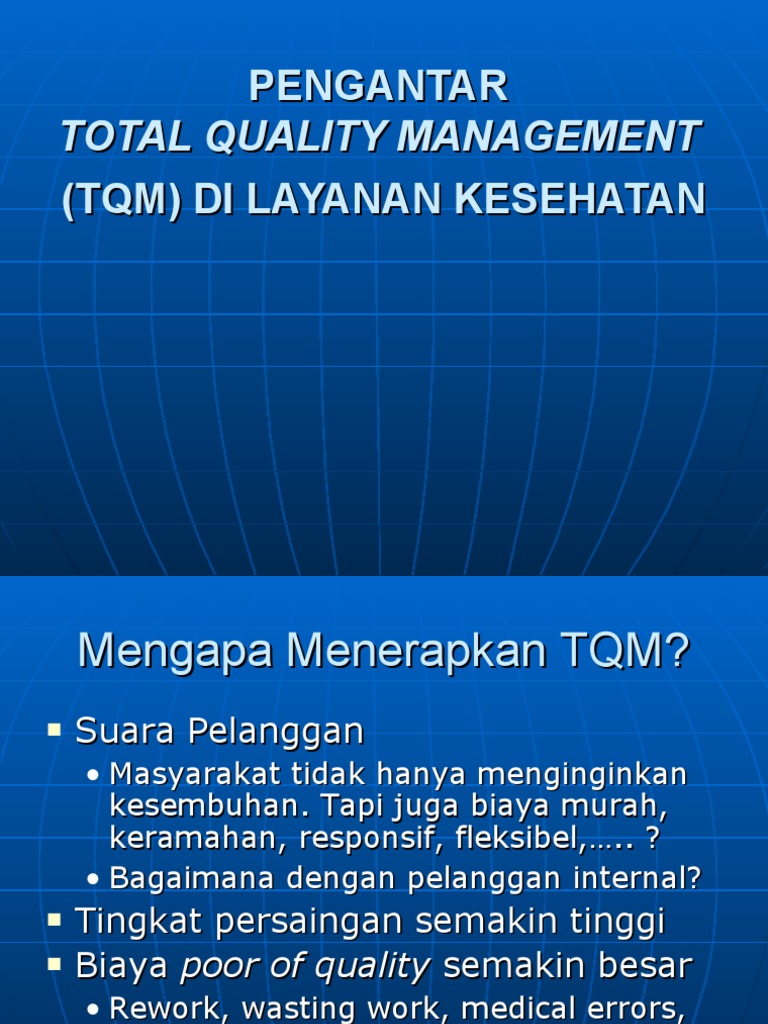 Pengantar TQM | PDF