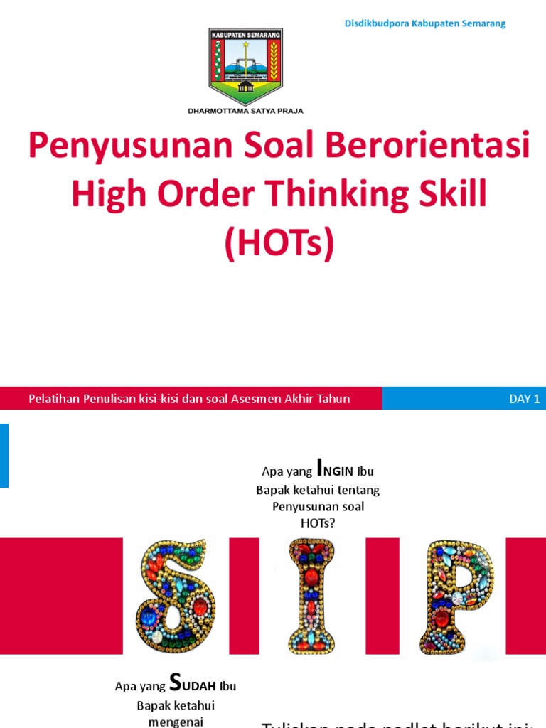 Day 1 Penyusunan Soal HOTs | PDF