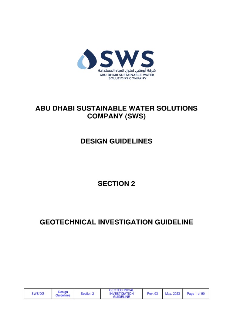 02-DG-Section 2 Geotechnical Investigation Guideline - Version 3.0 | PDF | Earth Sciences ...