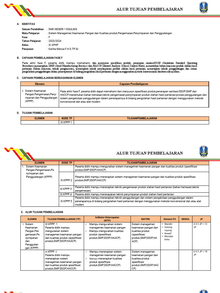 Format Atp KPPP Xi | PDF
