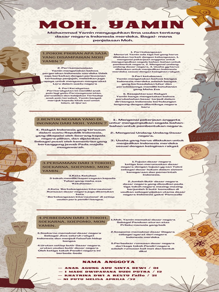 Grey and Beige Vintage Timeline History Archeology Infographic | PDF