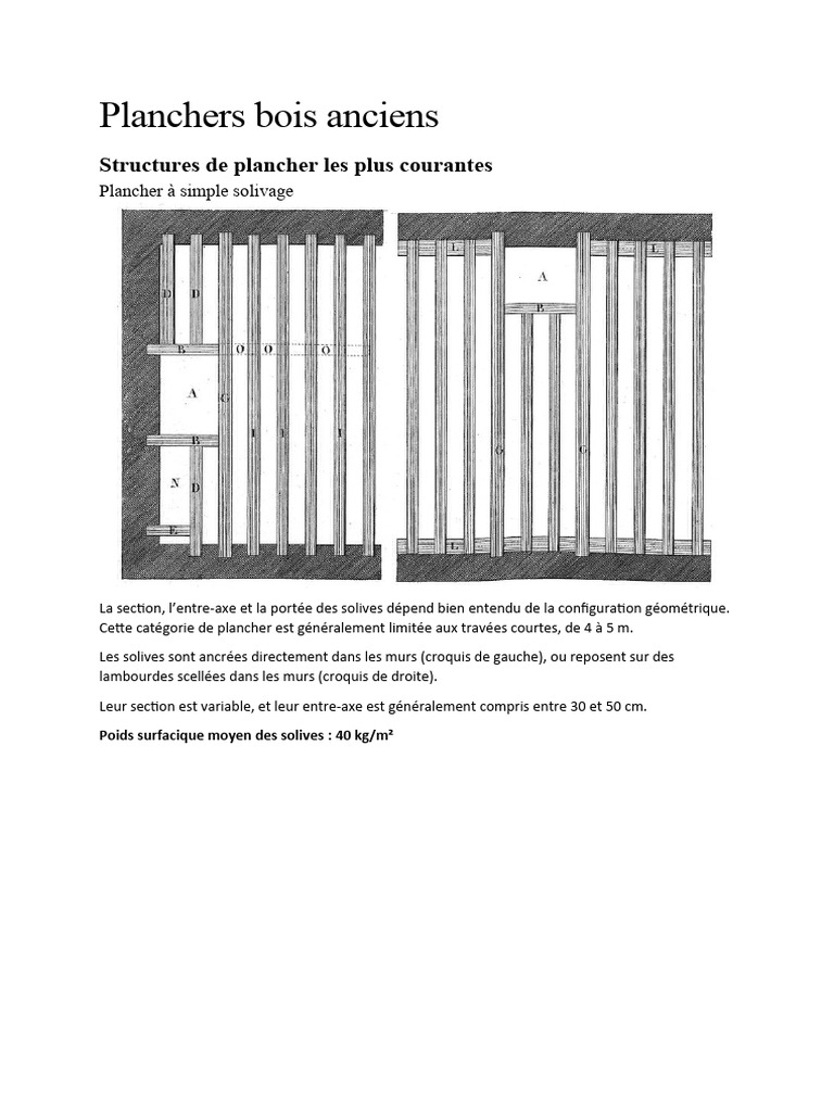 Bois - Planchers Bois Anciens | PDF