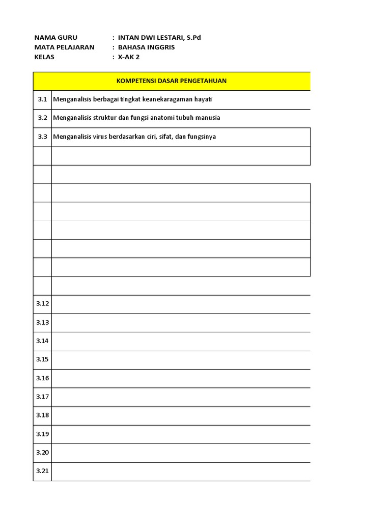 Form Nilai UTS BIG Genap 22-23 X-AK 2 | PDF