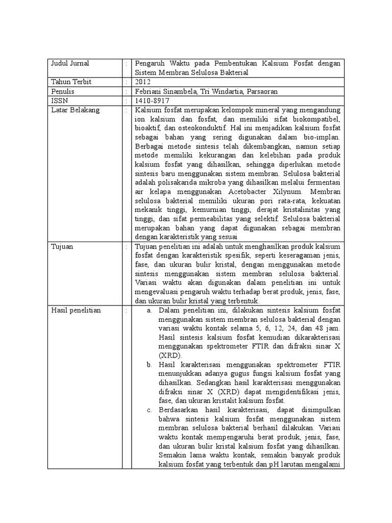 Kalsium Fosfat | PDF