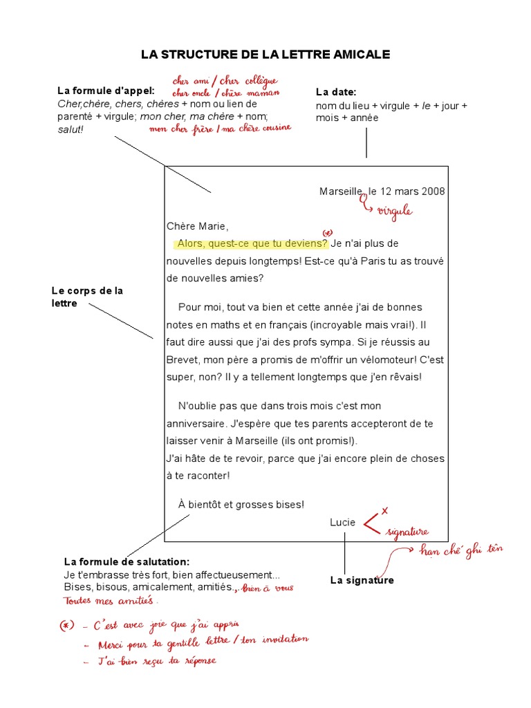 Lettre Amicale | PDF