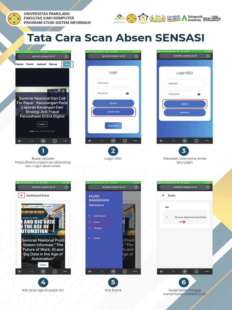 Panduan Scan Absen SENSASI | PDF | Game & Aktivitas