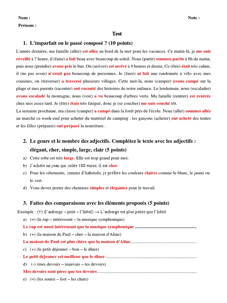 Test Corrige | PDF