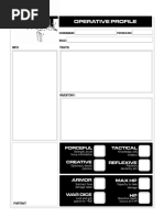 Lancer - Character Sheets | PDF