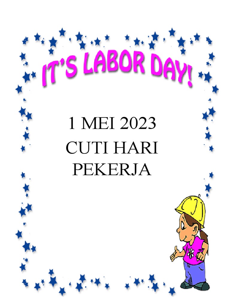 Border Cuti Hari Pekerja | PDF