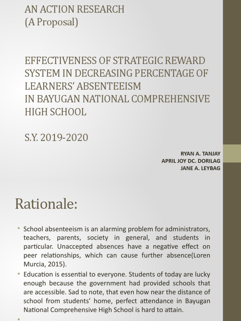 An Action Research | PDF | Cognition | Learning