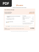 Delivery Receipt (Order #166598201335) From Lalamove | PDF | Service ...