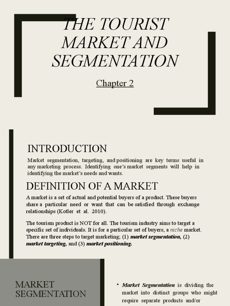 Tourist Market Segmentation Download Free Pdf Market Segmentation