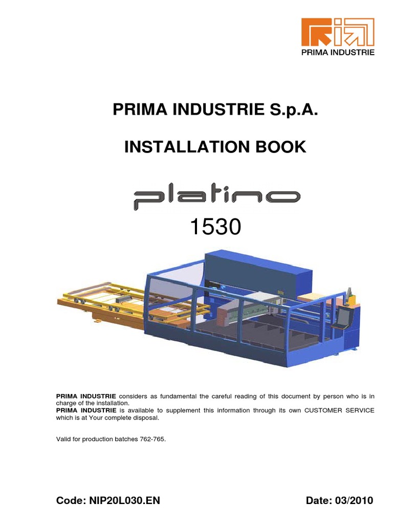 Prima Platino 1530 | PDF