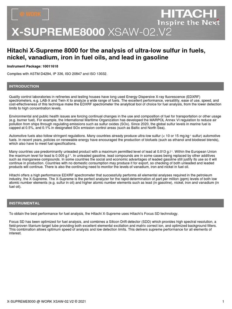 Works-X-Supreme8000-XSAW-02.V2 - Fuels 2 | PDF | Energy Dispersive X ...