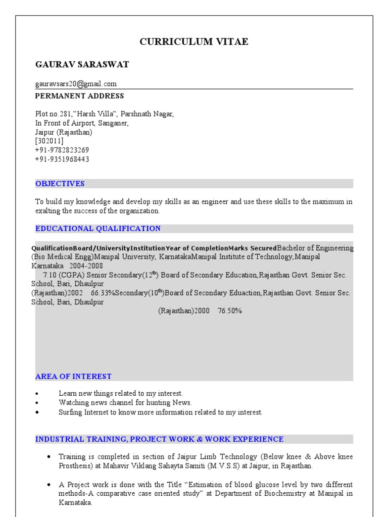 Gaurav Resume | PDF