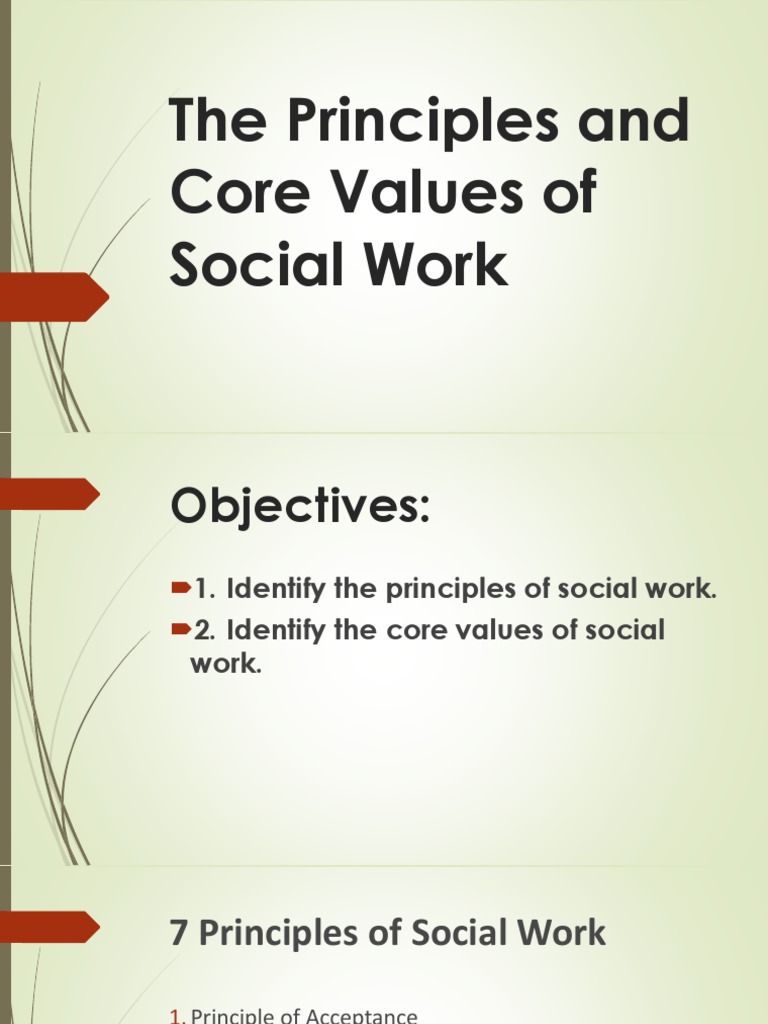 Core Values of Social Work | PDF | Communication | Social Work